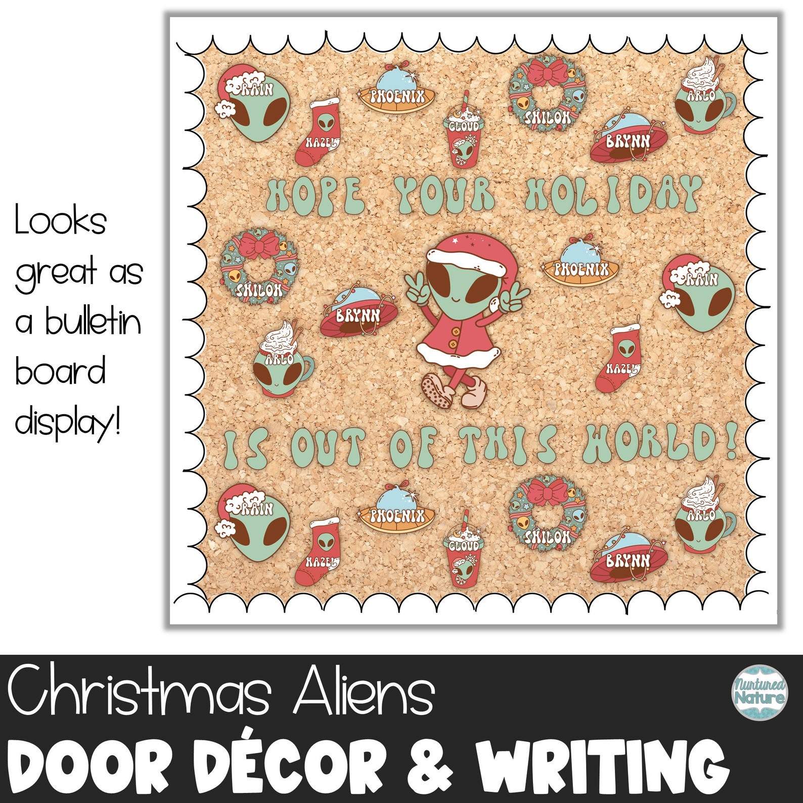 Christmas Classroom Door Decoration, Holiday Bulletin Board, Christmas ...