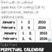 2024 Flip Calendar Classroom, 2024 Printable Calendar Display, Editable ...