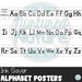 Lined Alphabet ABC Poster Set - Printable Classroom Decor - Ink Saver ...