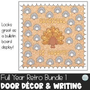 Back to School Classroom Decor, Groovy Retro Classroom Door, Whole Year ...