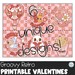 Groovy Retro Valentines Cards, Valentines Day Cards for Kids Classrooms ...