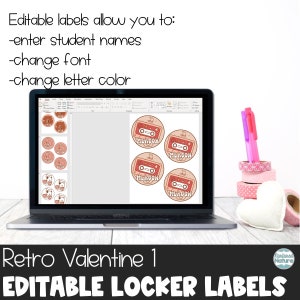 Cubby Tags, Retro Decor, Locker Label, Editable Labels Printable ...