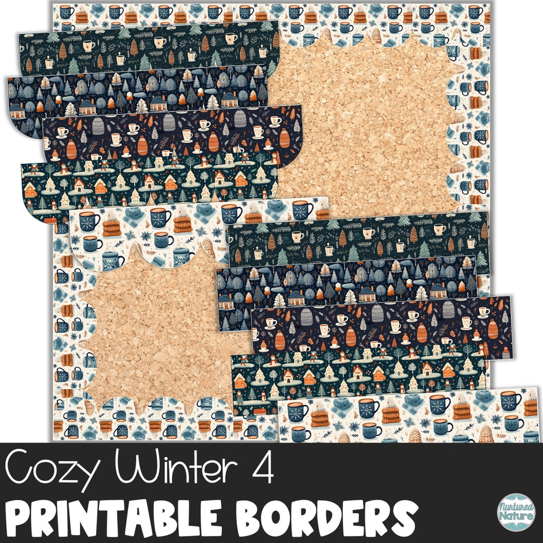 Winter Bulletin Board Border, Hygge Decor, January Bulletin Board Ideas ...