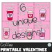 Coffee Valentines Cards, Valentines Day Cards for Kids Classrooms ...