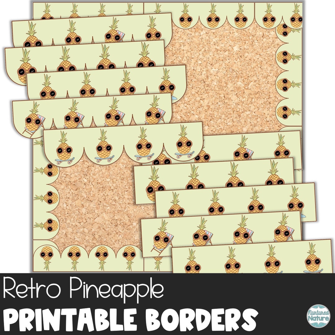 Printable Bulletin Board Border, Retro Summer Bulletin Board Ideas ...