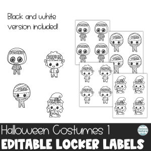 Editable Name Tags for School, Halloween Name Tags Printable, Cubby ...