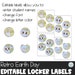Earth Day Decor, Cubby Tags, Retro Decor, Editable Labels Template ...
