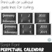 2025 Flip Calendar Classroom, 2025 Printable Calendar Display, 2025 ...