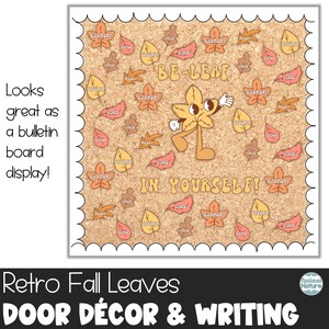 Fall Classroom Door Decor, Autumn Leaves Bulletin Board, Editable ...
