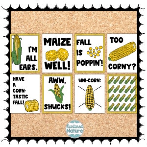 Fall Bulletin Board, Fall Classroom Decor, Corn Posters, Fall Festival ...