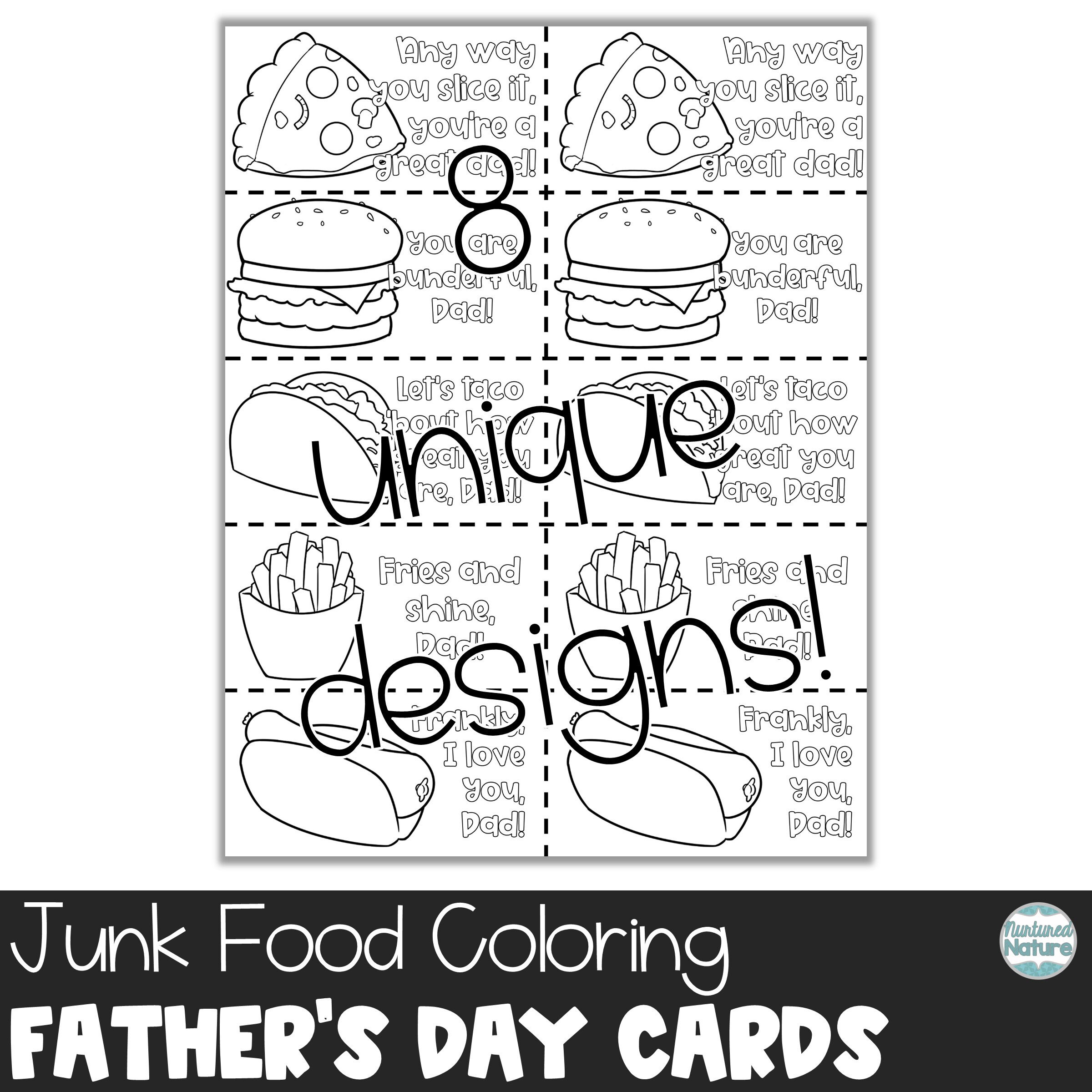 Fathers Day Coloring Card Fathers Day Gifts From Kids - Etsy