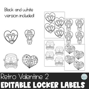 Editable Name Tags for Lockers, Cute Classroom Cubbie Labels Printable ...