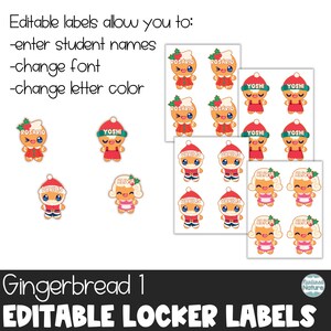 Editable Name Tags for School, Christmas Name Tags File, Cubby Tags ...