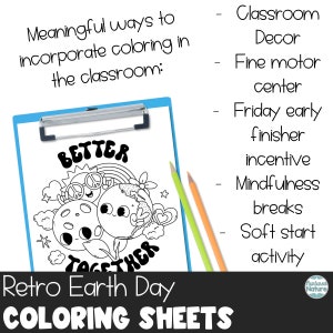 Earth Day Coloring Pages for Kids, Printable Coloring Pages, Spring ...