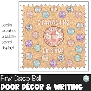 Retro Back to School Bulletin Board, Disco Classroom Decor Bundle ...