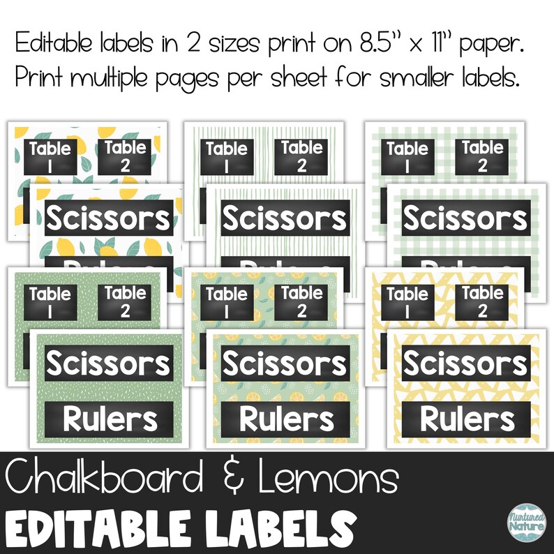 Lemon Classroom Decor Bundle, Lemon Farmhouse Decor, 2025 Flip Calendar ...