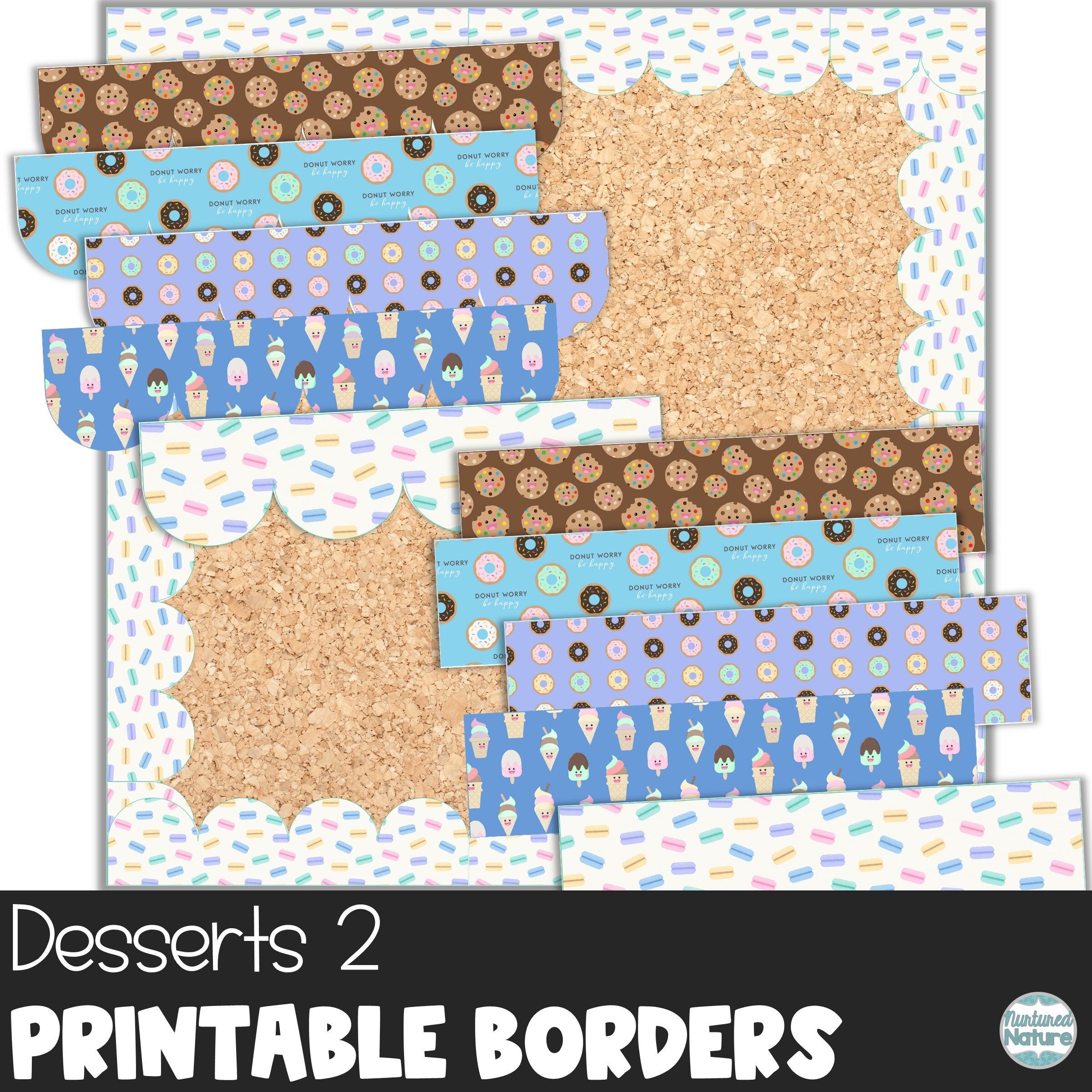 Printable Bulletin Board Border Ice Cream Bulletin Board - Etsy