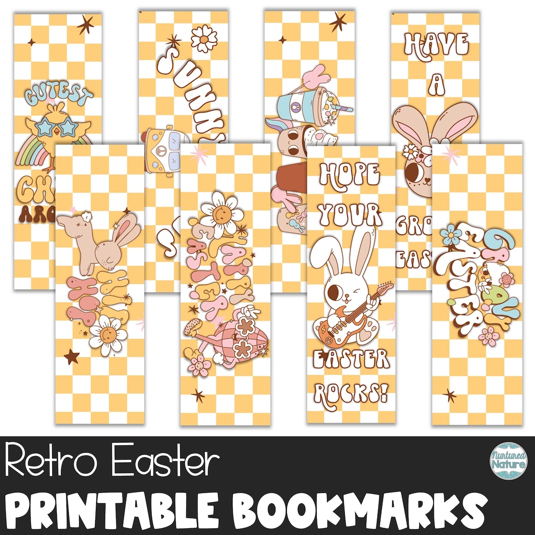Easter Bookmark Printable for Kids, Bookmarks for Teachers, Easter ...