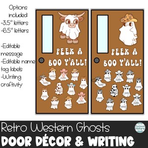 Western Halloween Decor, Retro Halloween Bulletin Board Kit, Western ...