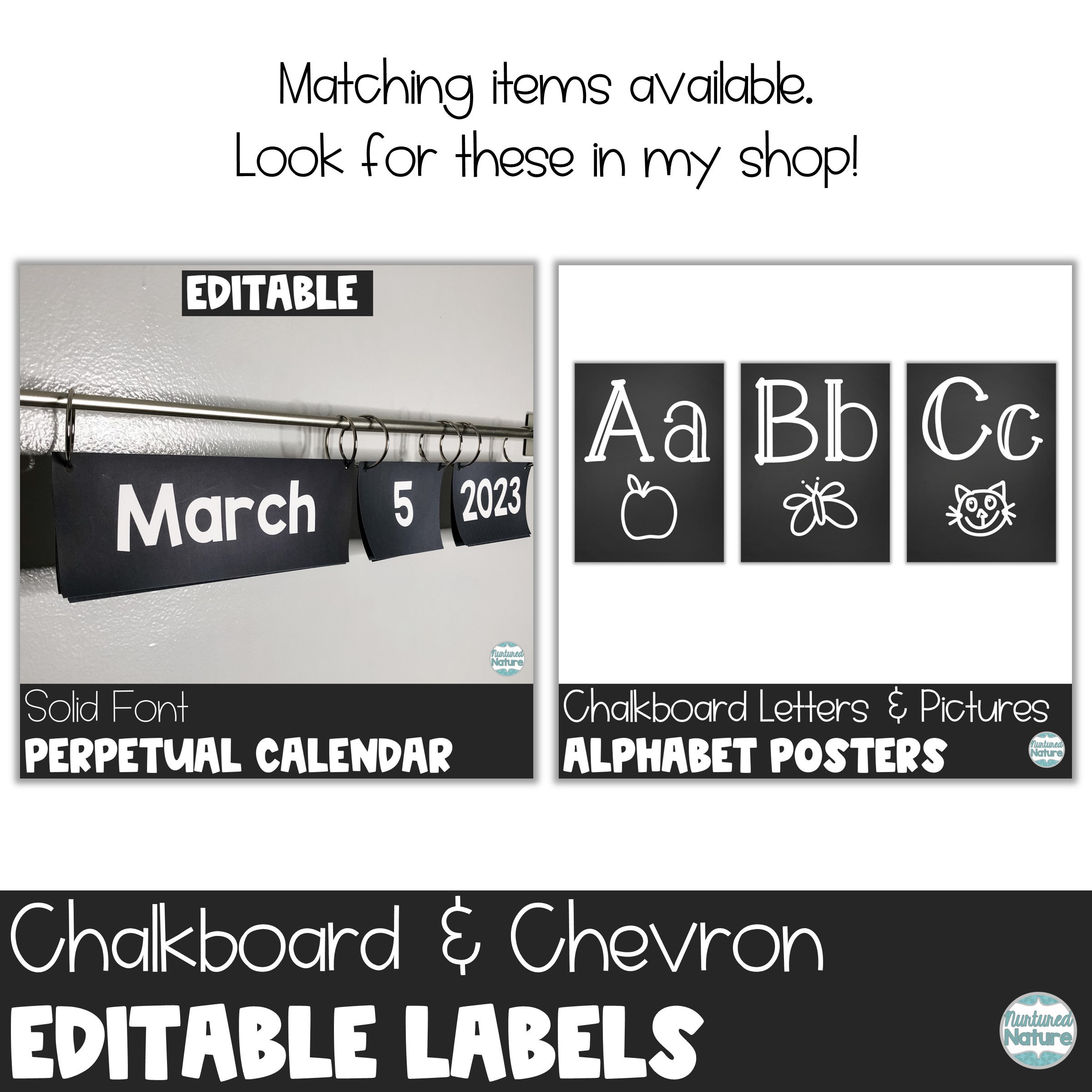 Classroom Labels Editable, Chevron Classroom Decor, Farmhouse Classroom ...