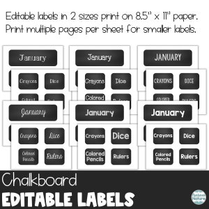 Chalkboard Classroom Decor Bundle, Farmhouse, 2025 Flip Calendar ...
