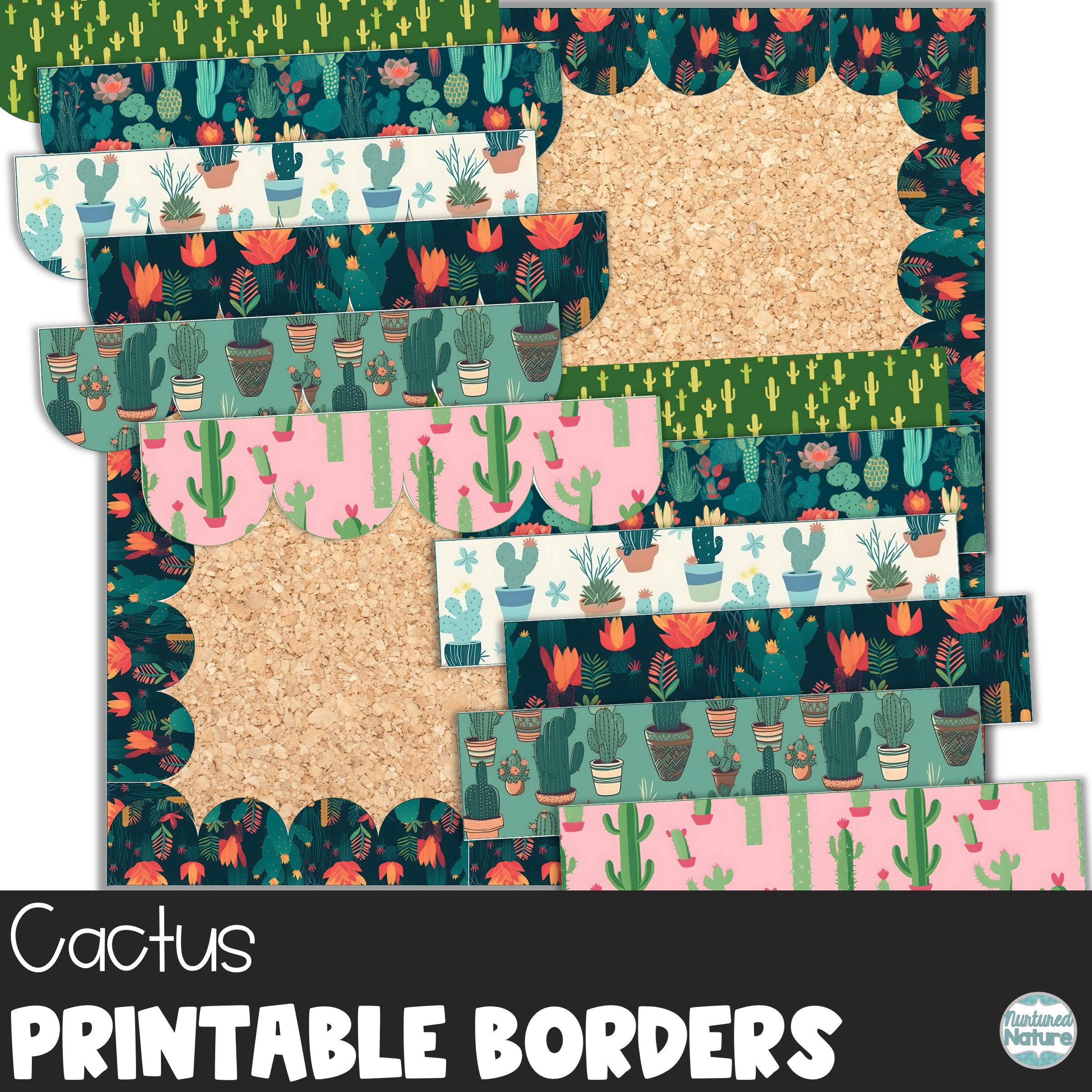 Cactus Classroom Decor Bundle, Farmhouse Decor, 2025 Flip Calendar ...