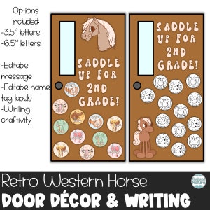 Retro Western Bulletin Board Kit, Western Theme Classroom Decor, Back ...