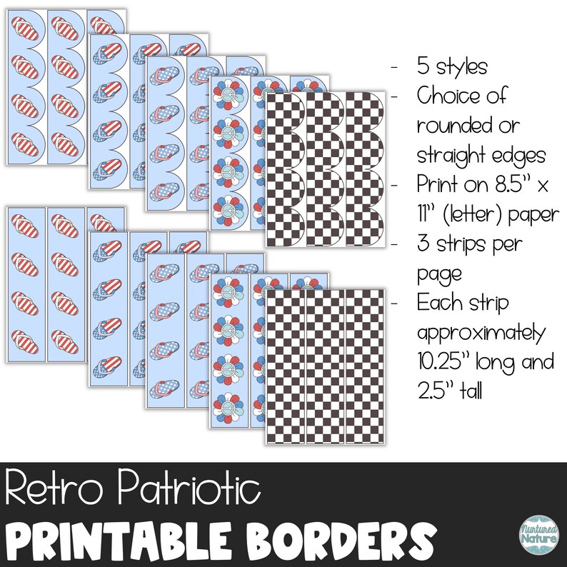 Printable Bulletin Board Border Retro Classroom Decor Flip - Etsy