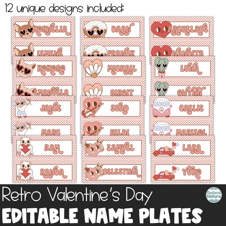 Classroom Name Tags, Classroom Valentines, Valentines Day Classroom ...