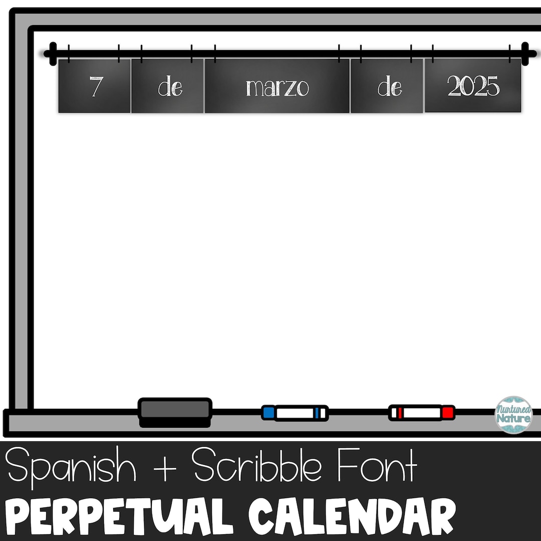 2025 Spanish Calendar, Spanish Classroom Calendar, Spanish Classroom ...