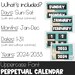 2025 Flip Calendar Classroom, 2025 Printable Calendar Display, 2025 ...