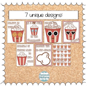 Retro Back to School Bulletin Board, Retro Classroom Decor, Popcorn ...