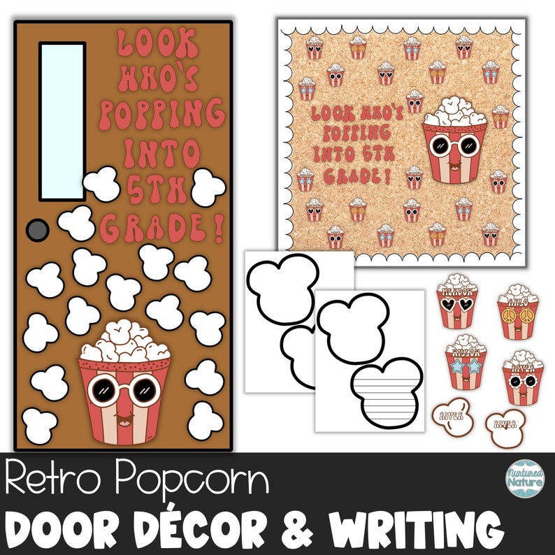 Back to School Classroom Decor Retro Popcorn Bucket - Etsy