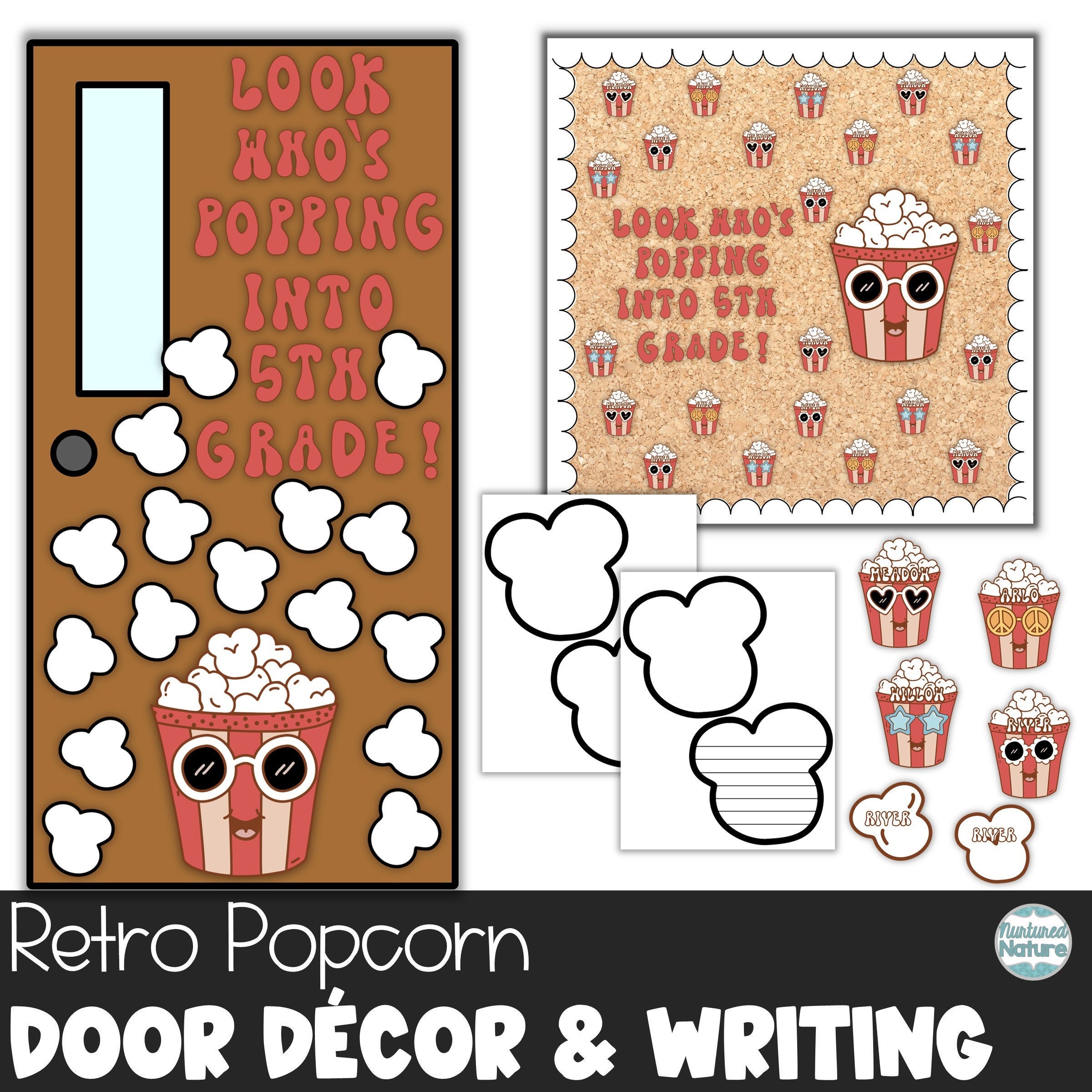 Back to School Classroom Decor Retro Popcorn Bucket - Etsy