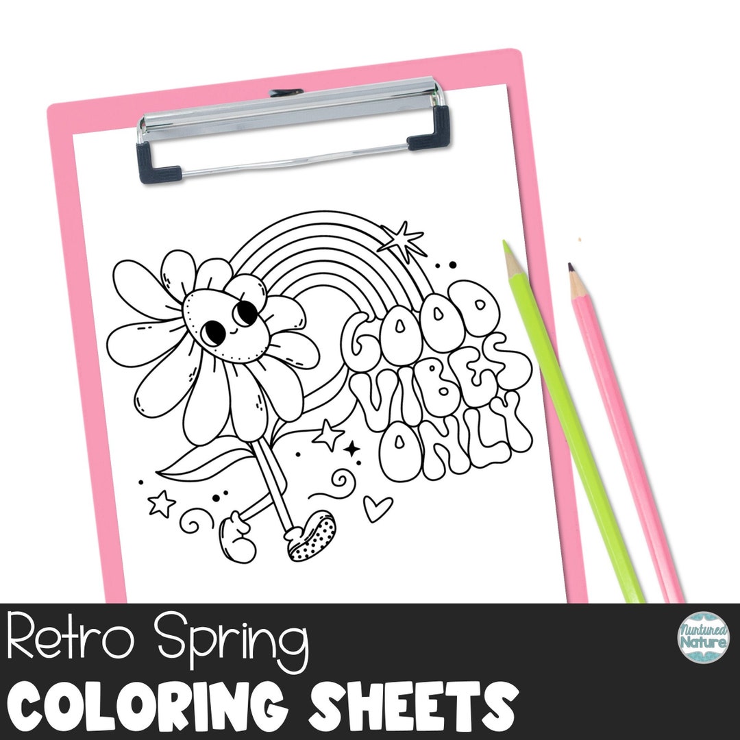 Spring Coloring Pages for Kids, Printable Coloring Pages, Spring ...