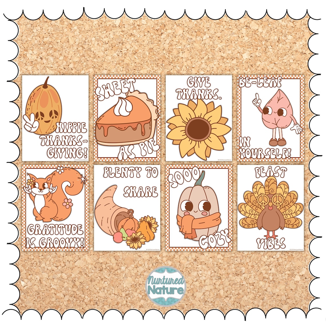 Thanksgiving Bulletin Board Ideas, Fall Classroom Decor, Retro ...