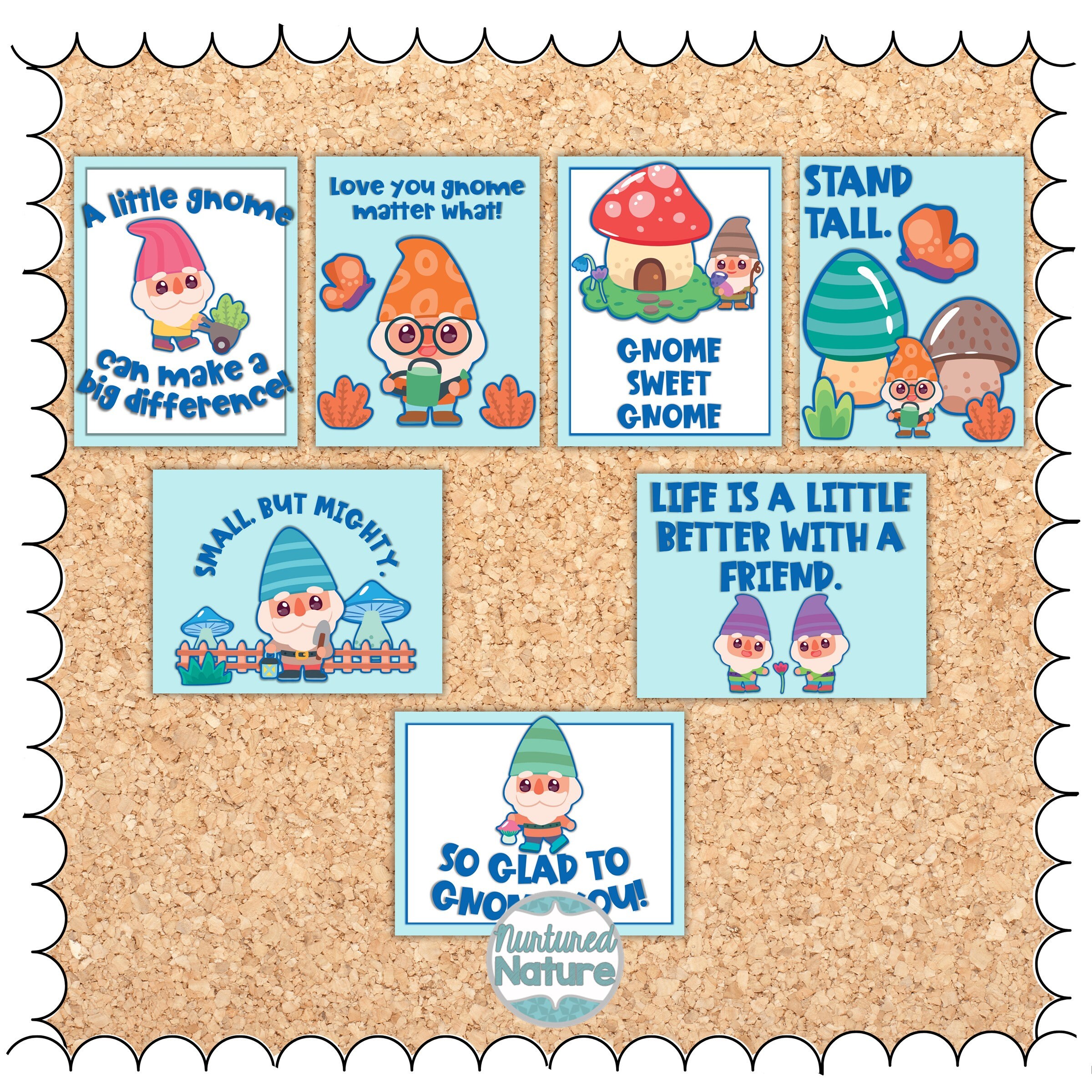 Spring Gnome Bulletin Board Printable Classroom Decor Elementary ...
