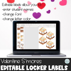 Cubby Labels, S’mores Party Decorations, Locker Label Set, S’mores ...