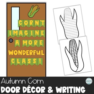 Fall Bundle Printable, Corn Print, Fall Classroom Decor, Bulletin Board ...
