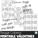 Penguin Coloring Page Valentine Cards for Kids Classroom, Penguin ...