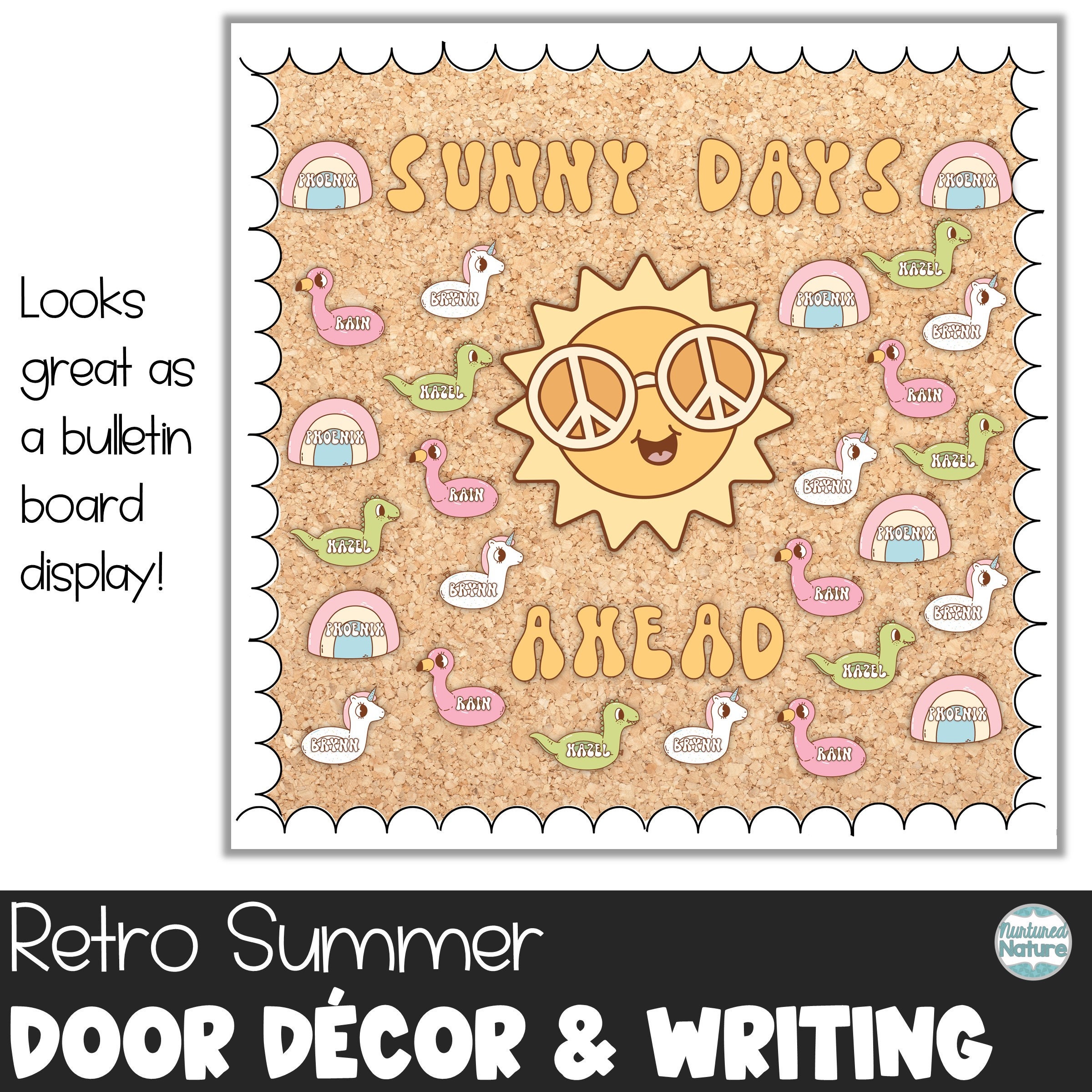 Summer Classroom Door Decor, End of the Year Bulletin Board Kit ...