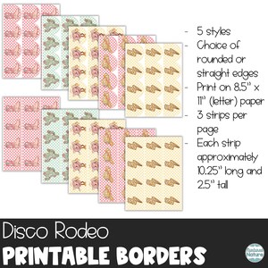 Retro Western Bulletin Board Border, Back to School Classroom Decor ...