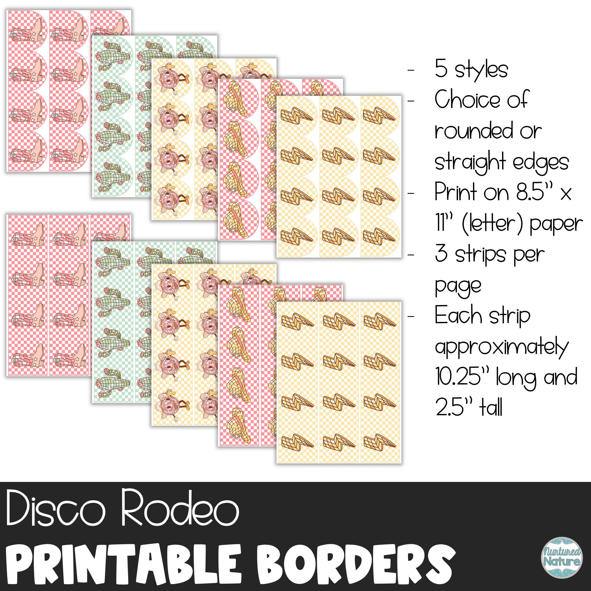 Retro Western Bulletin Board Border, Back to School Classroom Decor ...