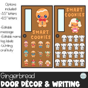 Gingerbread Bulletin Board, Christmas Classroom Door Decoration ...