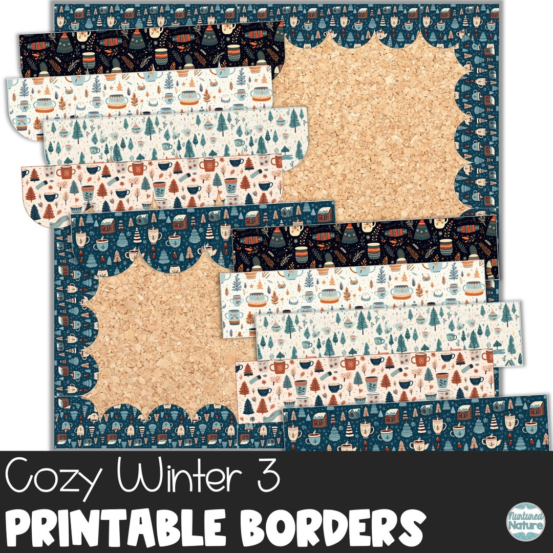 Winter Bulletin Board Border, Hygge Decor, January Bulletin Board Ideas ...