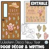 Retro Western Bulletin Board Kit, Western Theme Classroom Decor, Back ...