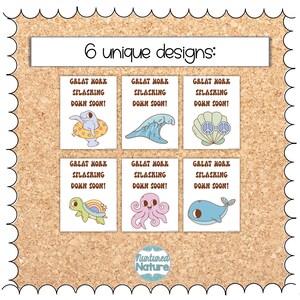 Work Coming Soon Posters, Ocean Animals, Retro Back to School Bulletin ...