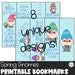Spring Gnome Bookmarks for Kids, Bookmarks for Teachers, Easter Gifts ...