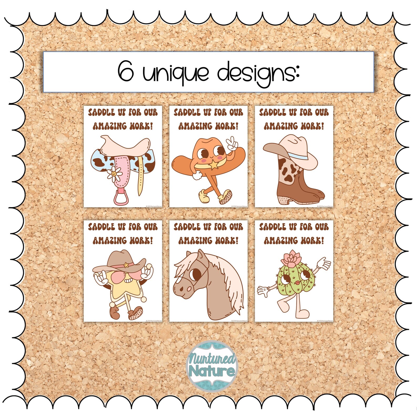 Work Coming Soon Posters, Retro Western Classroom Decor for Teacher ...