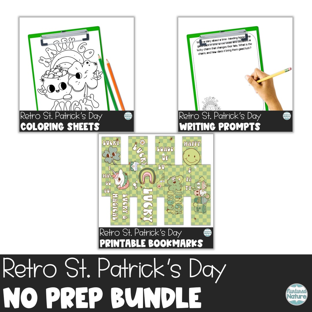 St. Patrick’s Day Activity Bundle, Coloring Pages for Kids Printable ...